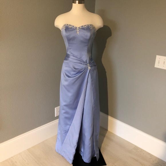 Impressions | Dresses | Impression Strapless Wrap Embellished Satin ...